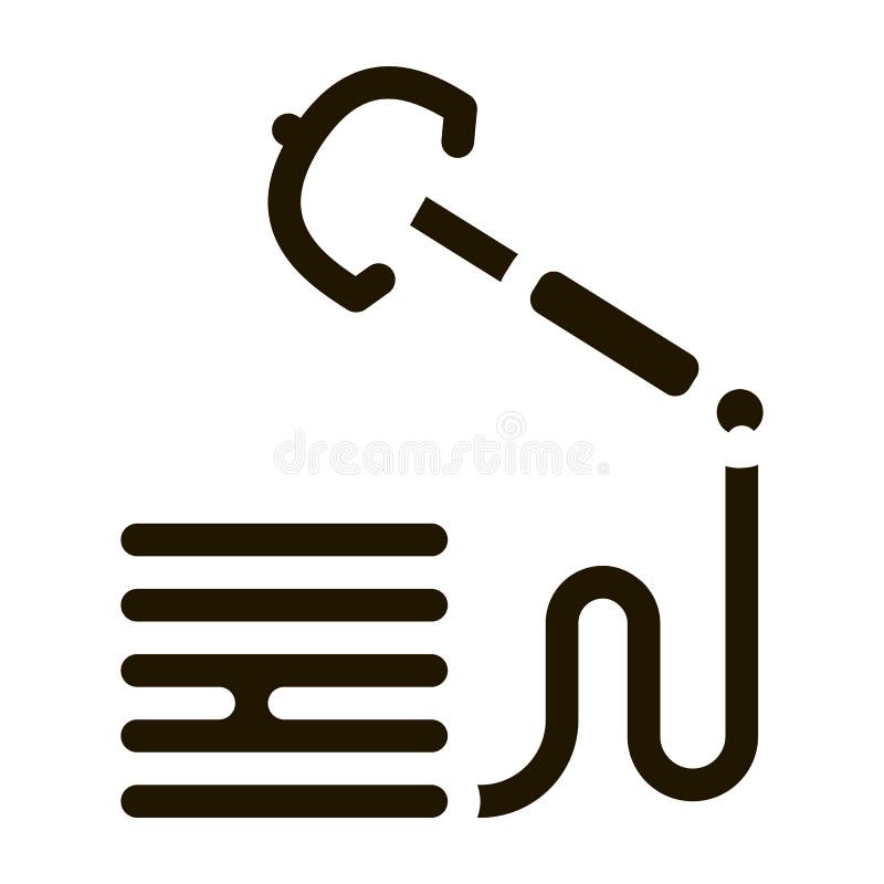 Fish Tackle Hooks Icon Vector Glyph Illustration Stock Vector ...