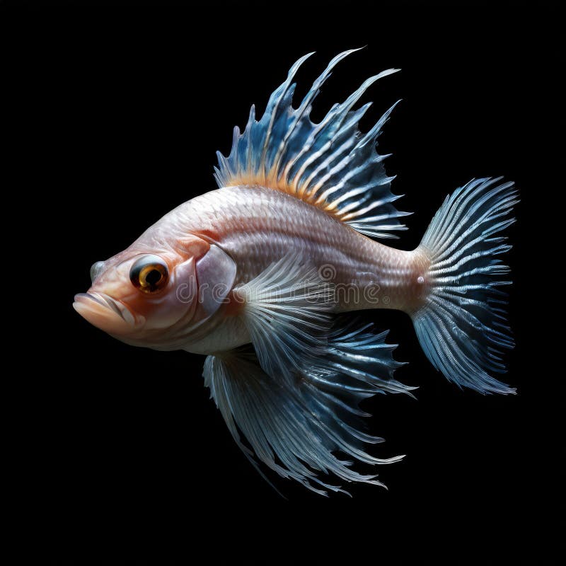 A Fish with a Tail Split into Multiple Strands Like a Tassel Stock ...