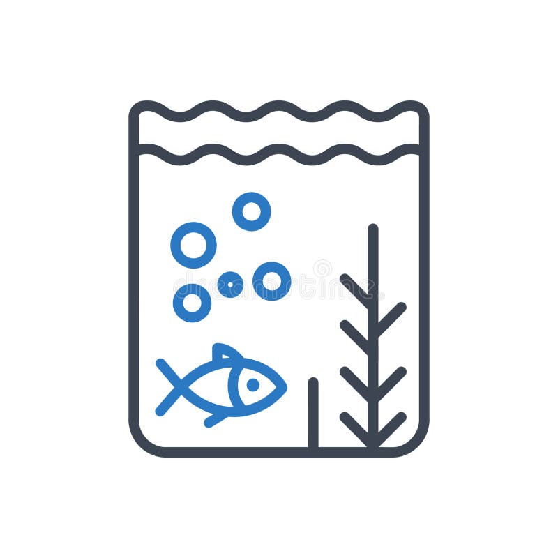 Fish Tank Bubbles Icon stock vector. Illustration of sign - 361752978