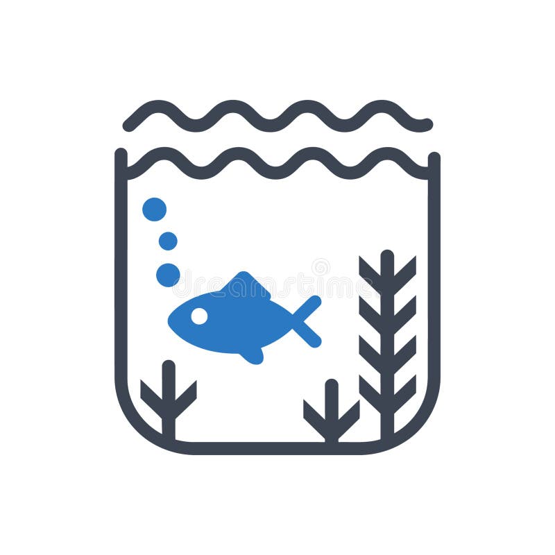 Fish Tank Icon stock vector. Illustration of sign, icon - 361752947