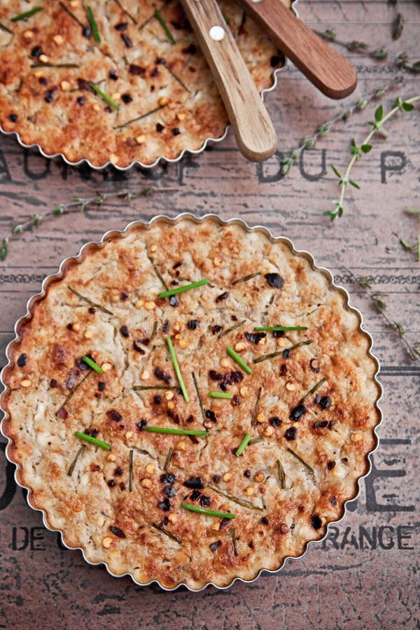 Fish tart stock image. Image of wooden, crust, delicious - 29048741