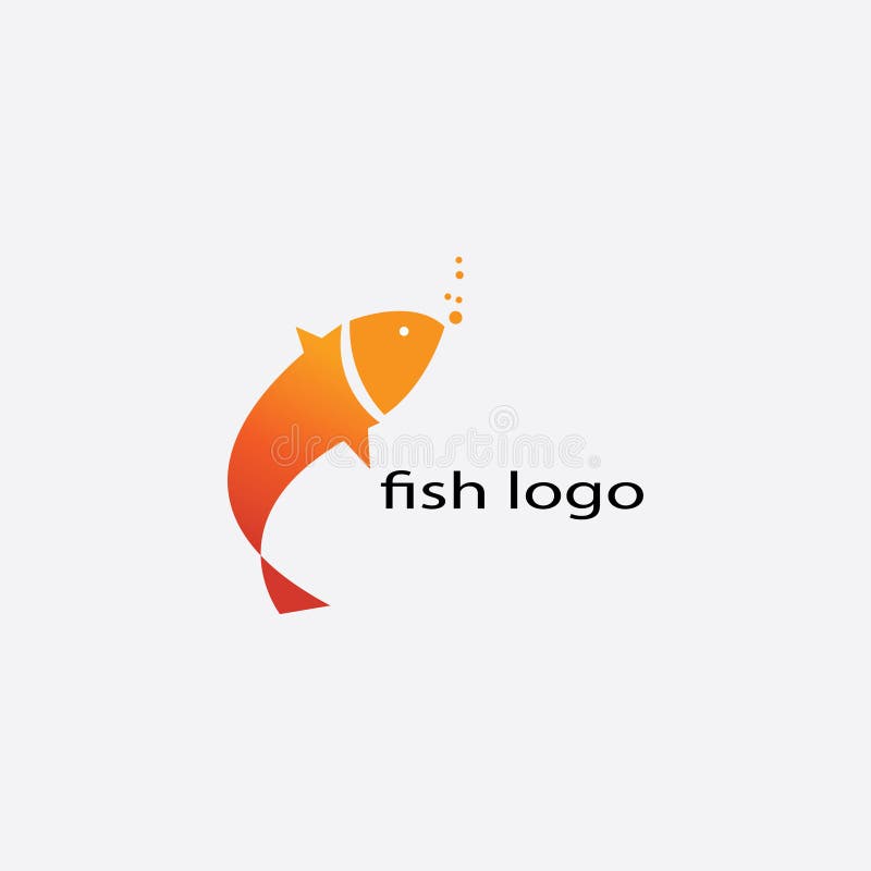 Fish Template Logo Icon Vector Design Stock Vector - Illustration of ...