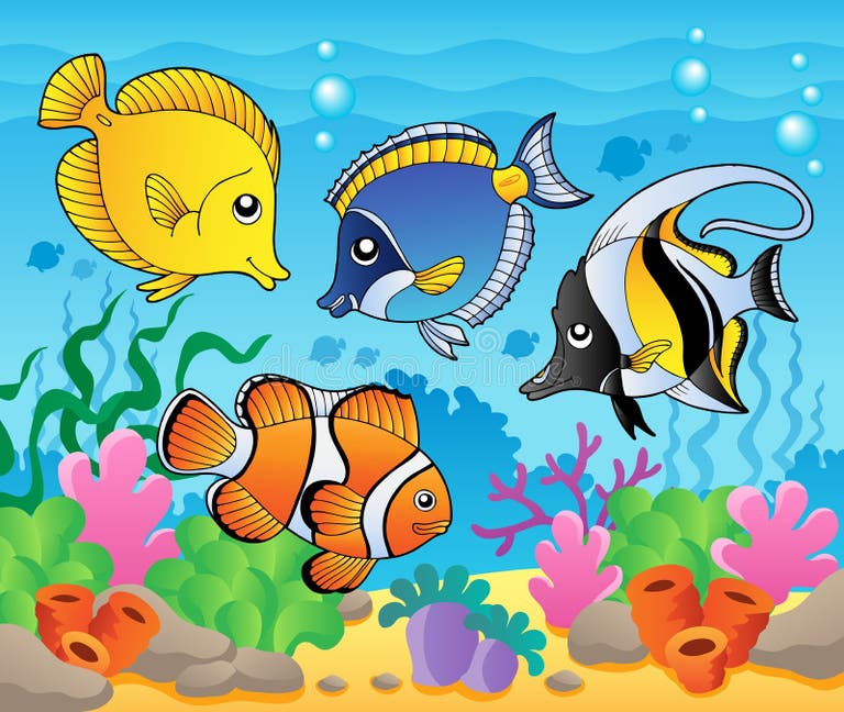 Fish theme image 3 stock vector. Illustration of deep - 23591150