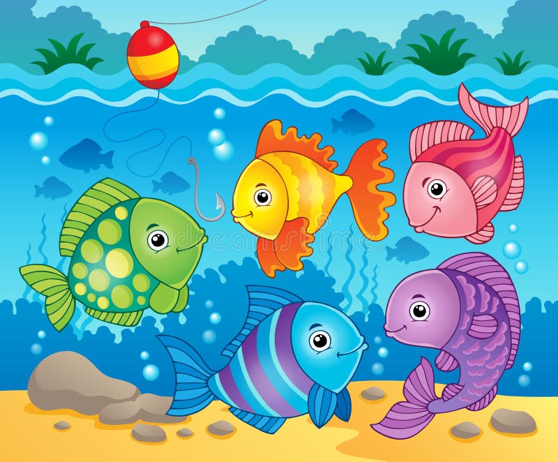 Fish theme image 6 stock vector. Illustration of swim - 30197543