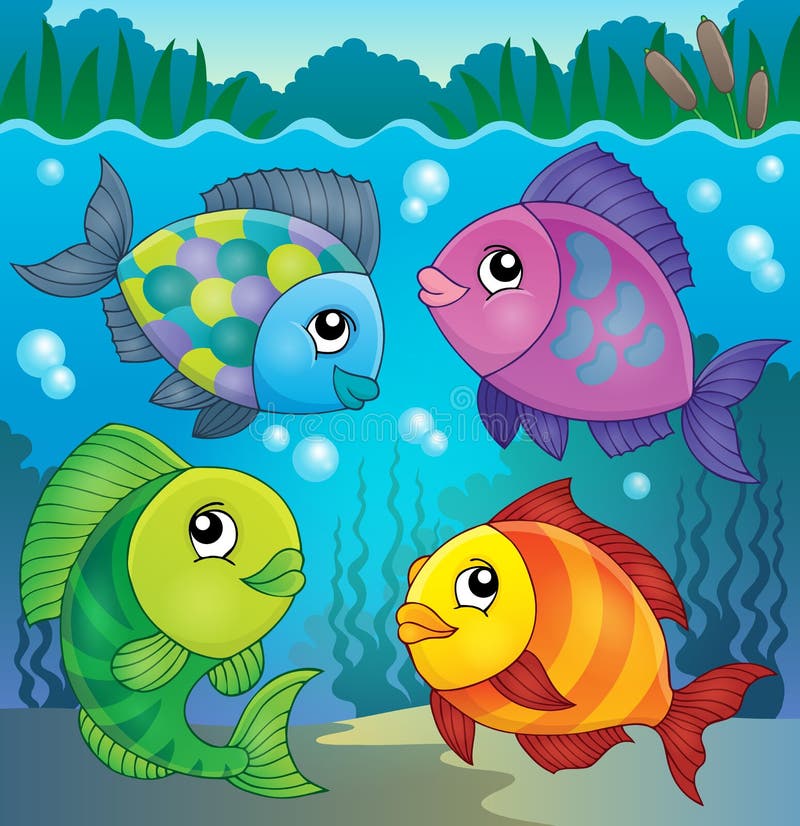 Fish topic image 5 stock vector. Illustration of fins - 70689096