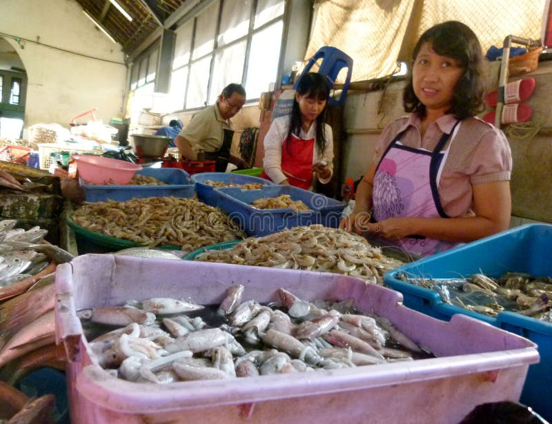 Fish editorial image. Image of market, vendor, java, city - 66351185