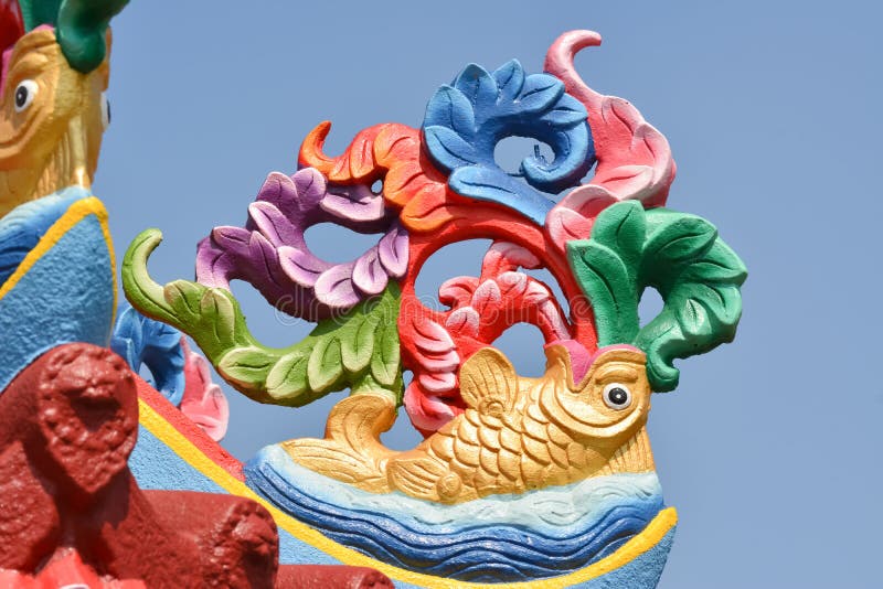 Fish Traditional Decoration Stock Photo - Image of china, religious ...