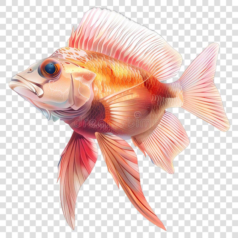 Fish Transparent Background Realistic Element Stock Illustration ...