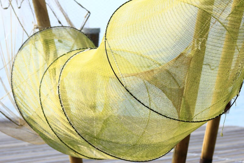 Fish trap stock image. Image of naco, yellow, background - 23610489
