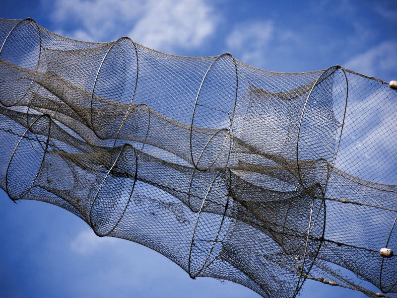 Fish traps stock image. Image of harbour, fish, metal - 13690217