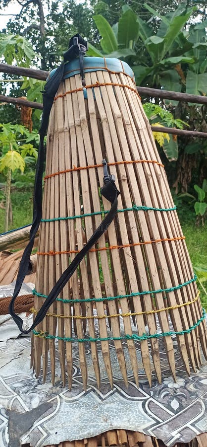 Fish traps or fish traps stock photo. Image of decoration - 276183366