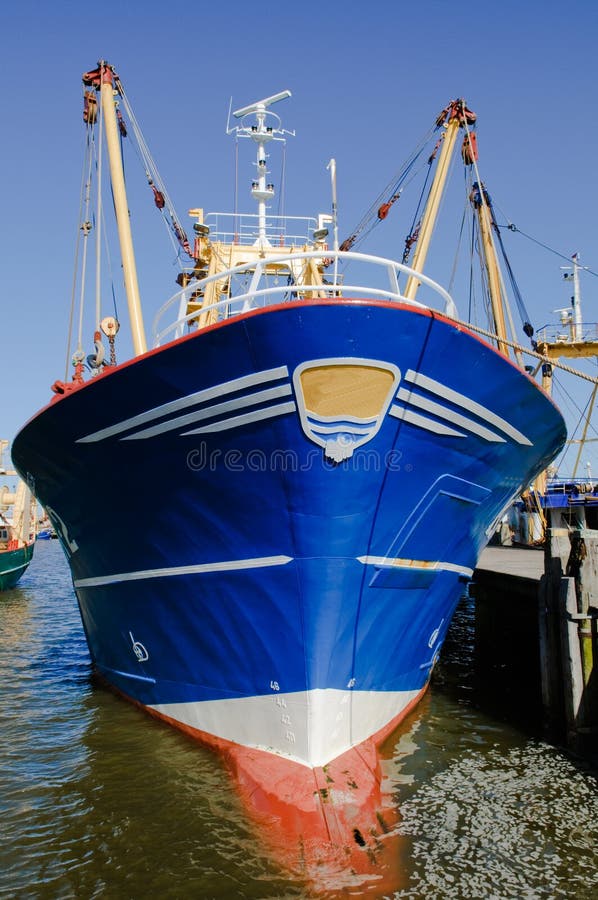 Fishing net and ship stock image. Image of freight, harbour - 8436143