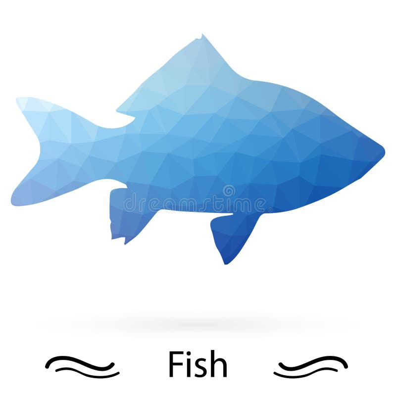Fish with Triangles of Different Colors. Vector Stock Vector ...