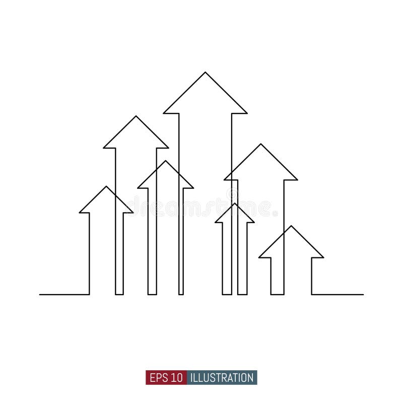 Progress Continuous Line Drawing Stock Illustrations – 622 Progress ...