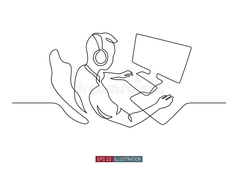 Drawing Gamer Stock Illustrations – 3,949 Drawing Gamer Stock ...