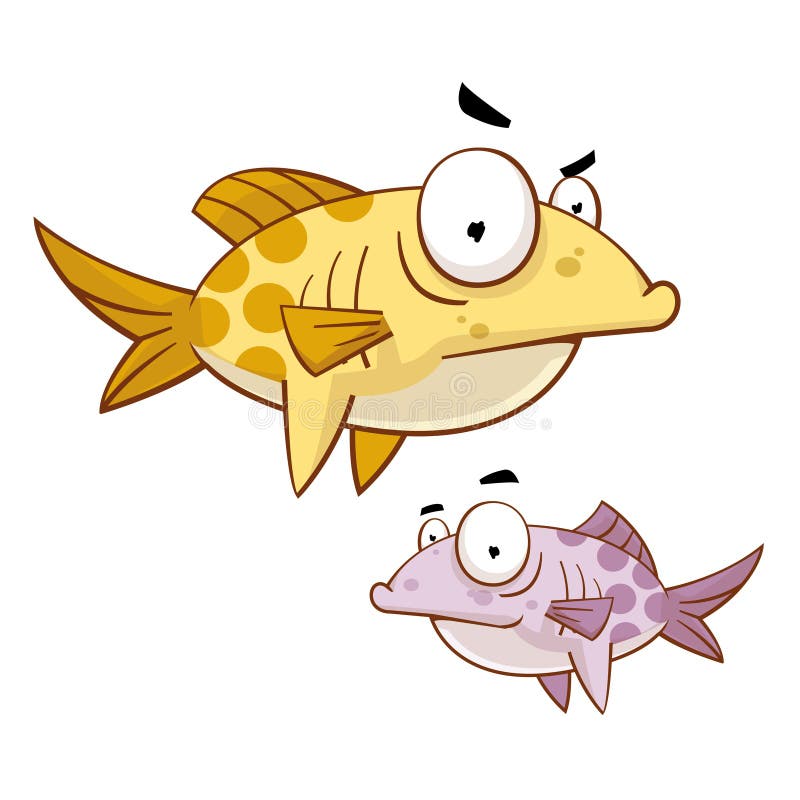 Cartoon Kissing Fish stock vector. Illustration of holiday - 4036167