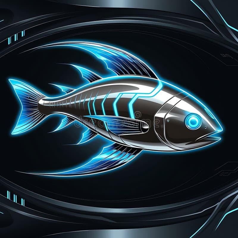 Fish Vector Design Features a Beautifully Illustrated Fish Gliding ...
