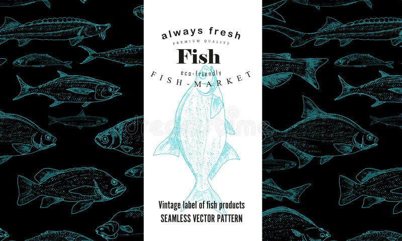 Printed Seafood Stock Illustrations – 81 Printed Seafood Stock ...