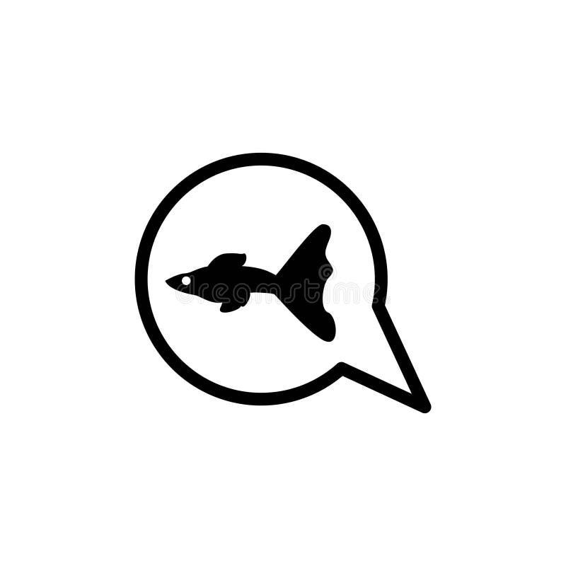 Chat Fish Vector Design Template Illustration Stock Vector ...