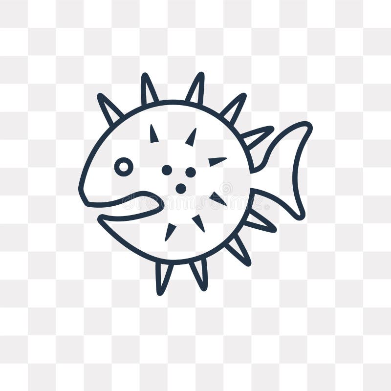 Fish Vector Icon Isolated On Transparent Background, Fish Trans Stock ...