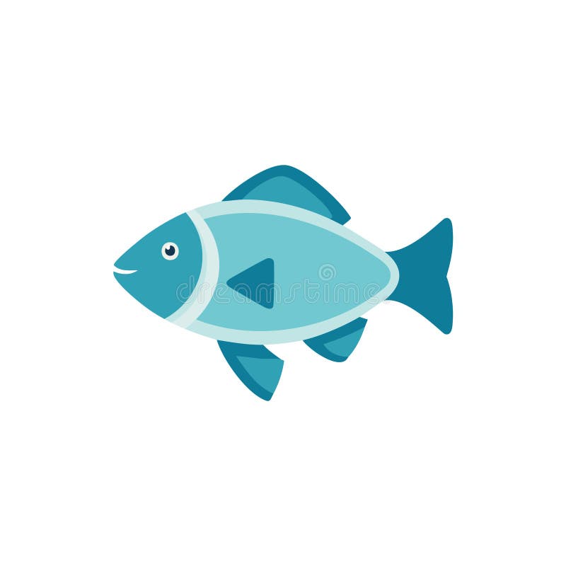 Fish Vector Illustration,Simple Fish Character for Decor Stock Vector ...