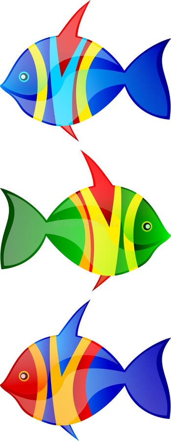Fish vector set stock vector. Illustration of vector - 74461817
