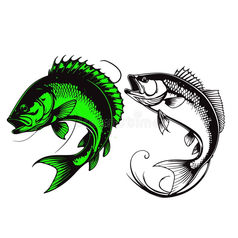 Fish Vector Silhouette Icon Design Illustrator Stock Illustration ...