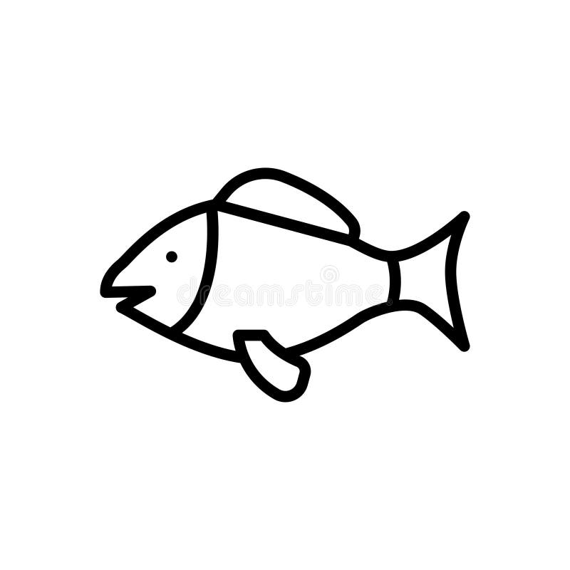Fish stock vector. Illustration of life, graphic, shape - 217664789
