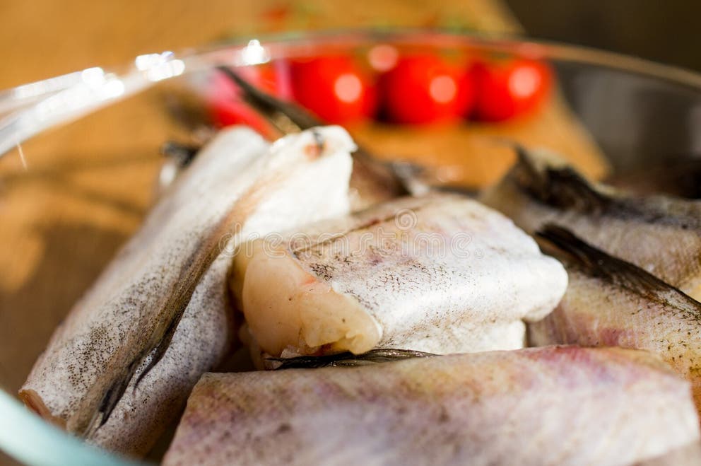 Fish, Walleye Pollock, Alaska Pollock Stock Image - Image of ingredient ...