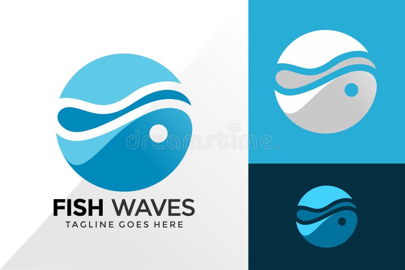 Fish Waves Logo Design, Brand Identity Logos Designs Vector ...