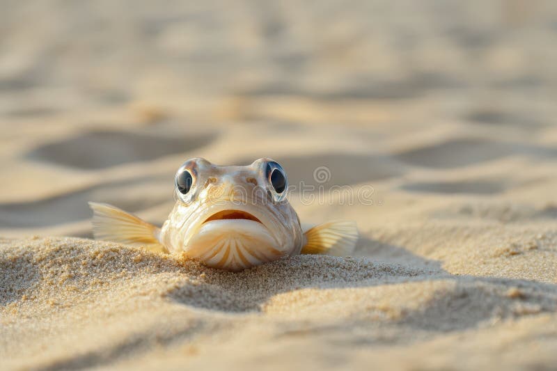 Fish Resting on Sandy Beach during Bright Sunlight Stock Photo - Image ...