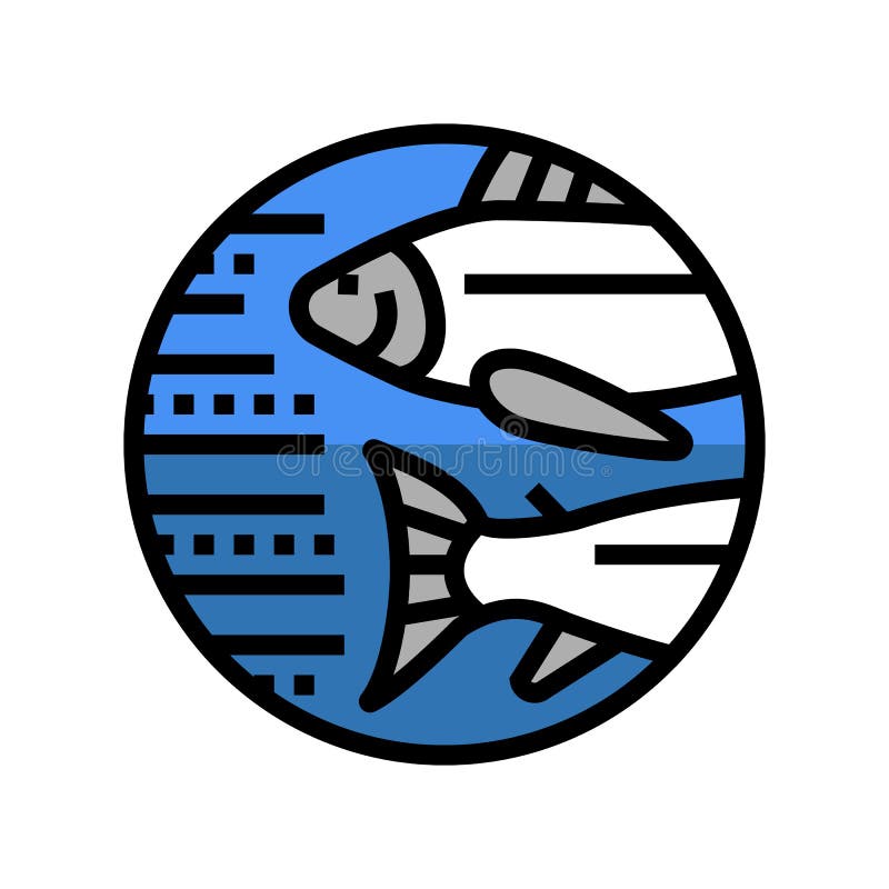Fish Zodiac Color Icon Vector Illustration Stock Illustration ... Fish Zodiac Color Icon Vector Illustration Stock Illustration ...