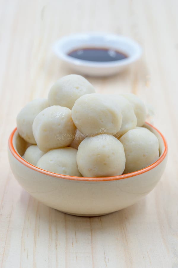 Fishballs Ceramic Bowl White Background Stock Photos - Free & Royalty ...