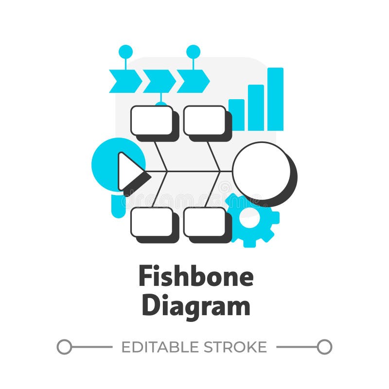 Fishbone Diagram Analysis Concept with Team Working Discuss Together at ...