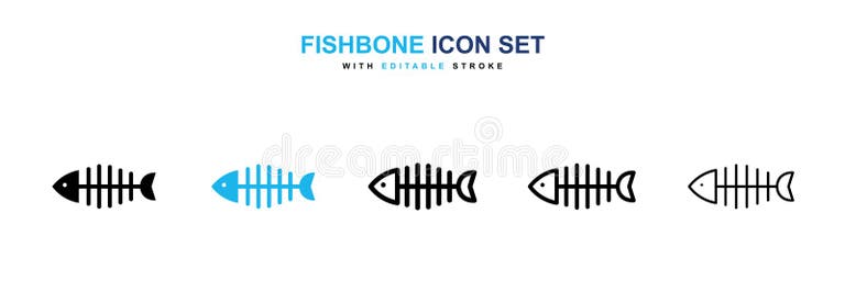 Fishbone icon vector stock vector. Illustration of bone - 348441392