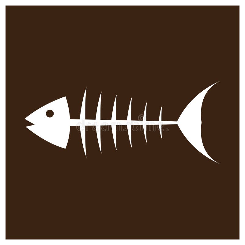 Fishbone Icon Design Template Stock Vector - Illustration of marine ...