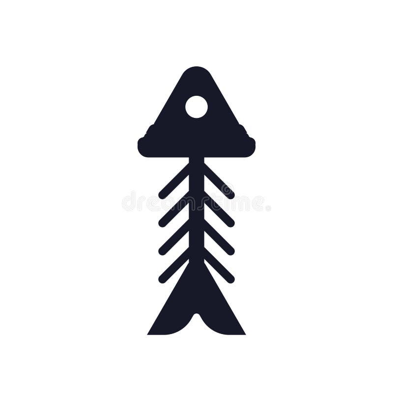 Fishbone Icon Vector. Trendy Flat Fishbone Icon from Museum Collection ...