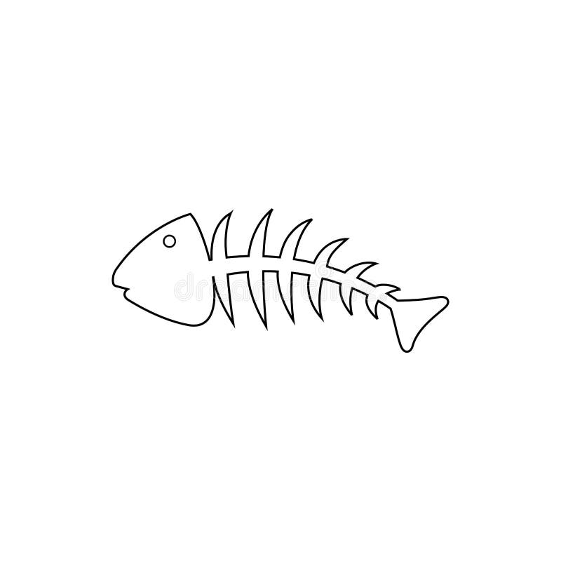 Fishbone logo stock illustration. Illustration of water - 256401248