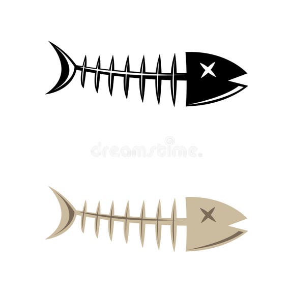 Fishbone 2 stock vector. Illustration of brown, fishbone - 278092603