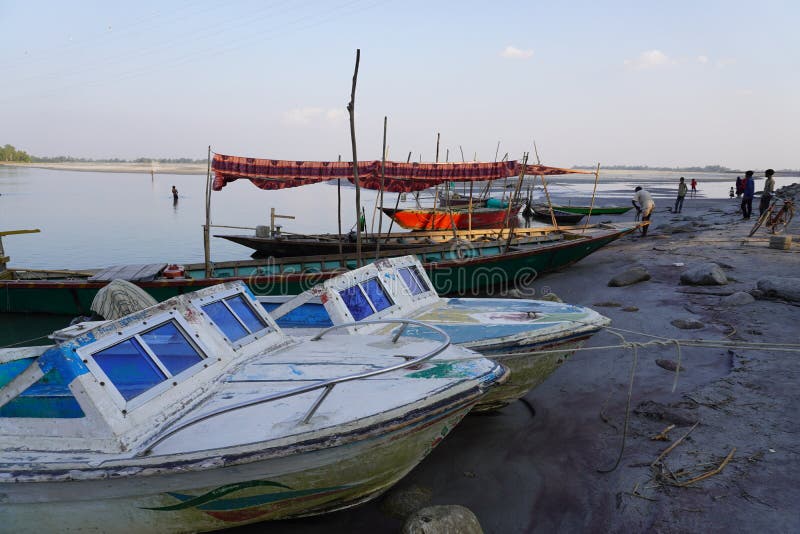 Fisher Boat. Fishing Village Stock Photo - Image of color, fisherman ...