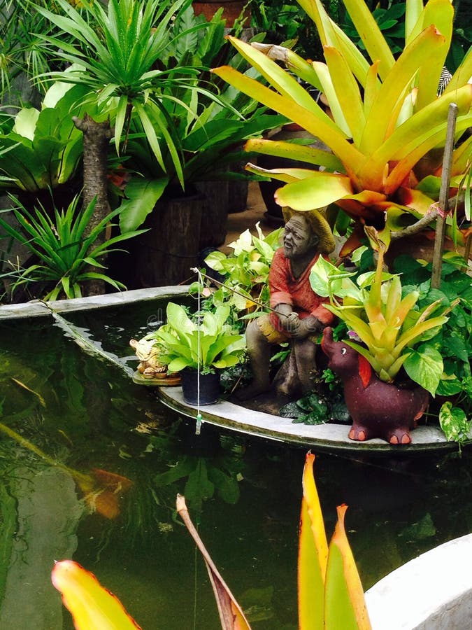 Fisher man model stock photo. Image of garden, model - 42858640