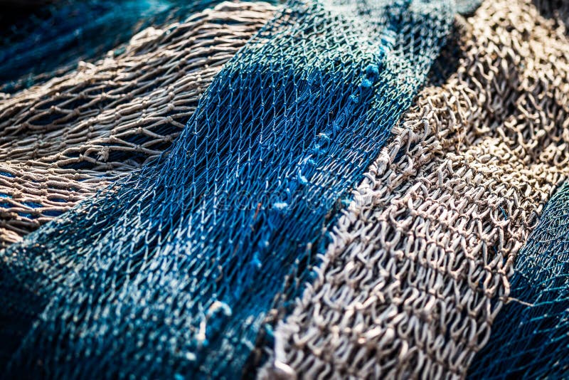 Blue fish net background stock image. Image of macro - 14112937