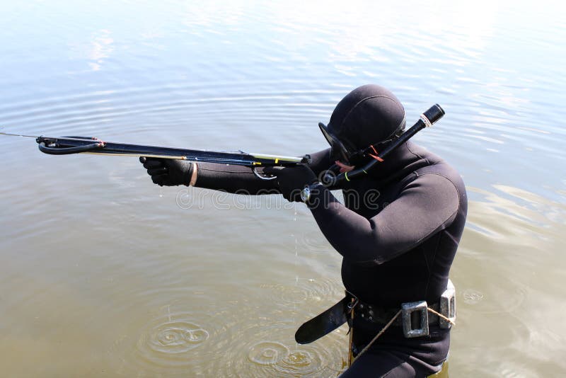 Fisher stock photo. Image of fish, fins, dive, male, river - 58377538