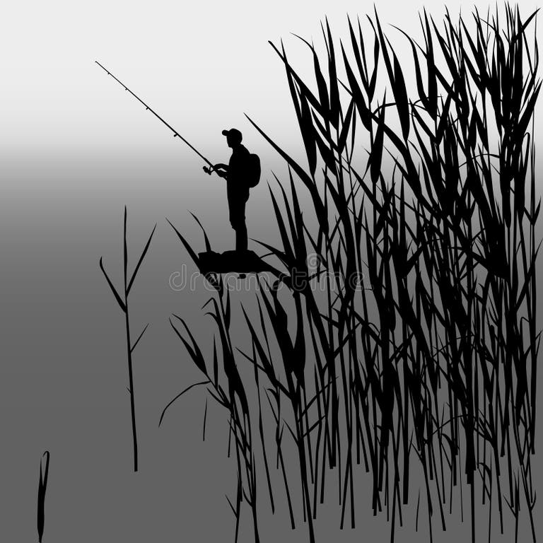 Fisherman Casting Line Stock Illustrations – 918 Fisherman Casting Line ...