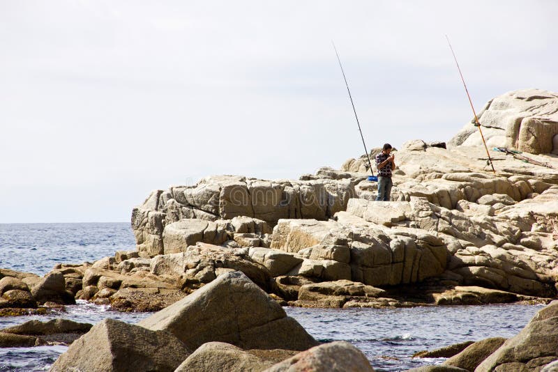 Fisherman on the Coast of Tossa De Mar Editorial Stock Image - Image of ...