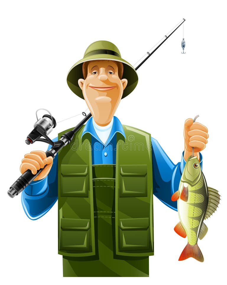 Cartoon Man Fishing Stock Illustrations – 6,377 Cartoon Man Fishing ...