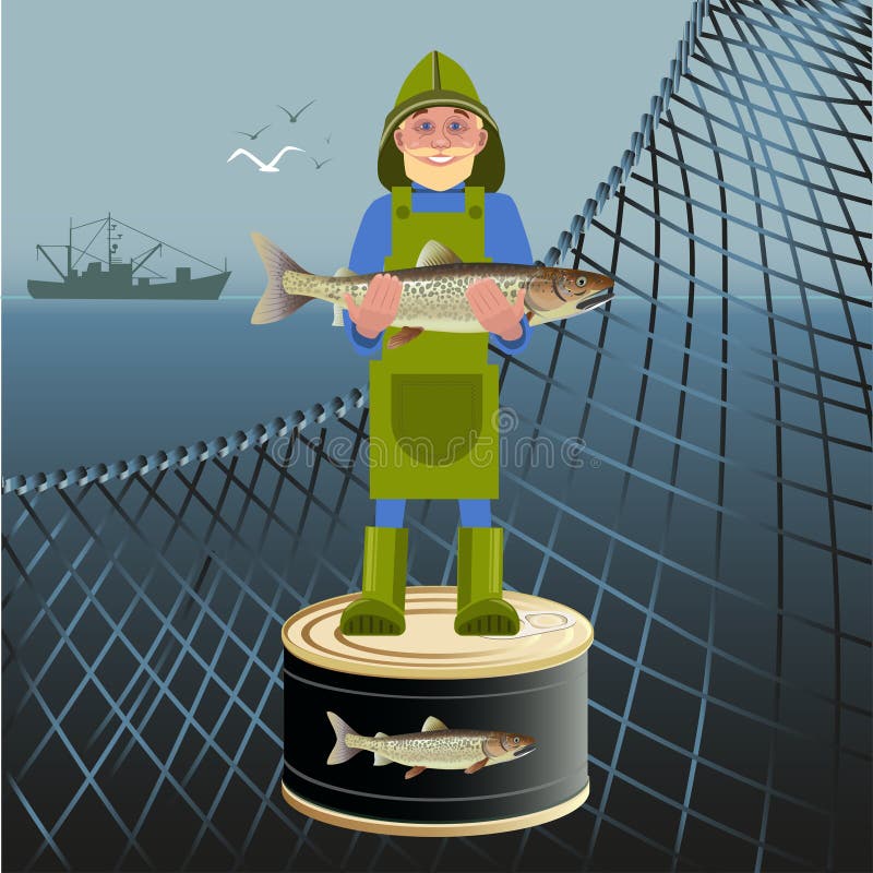 Cartoon Fish Nets Stock Illustrations – 95 Cartoon Fish Nets Stock ...