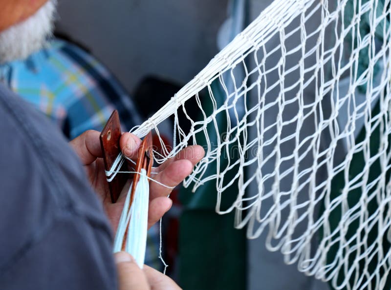 Fishing Net, Fishnets Drying In Sun Stock Image - Image of nets, mesh ...