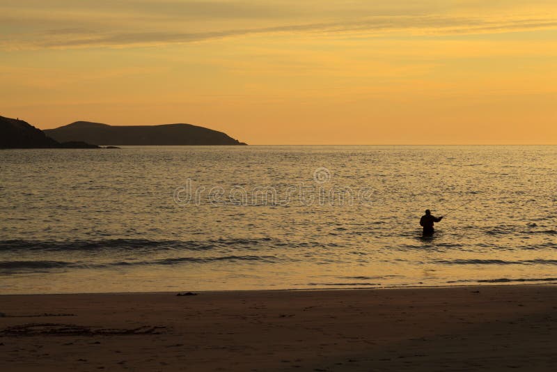Fisherman on Mwnt editorial photo. Image of coast, ceredigion - 79259446