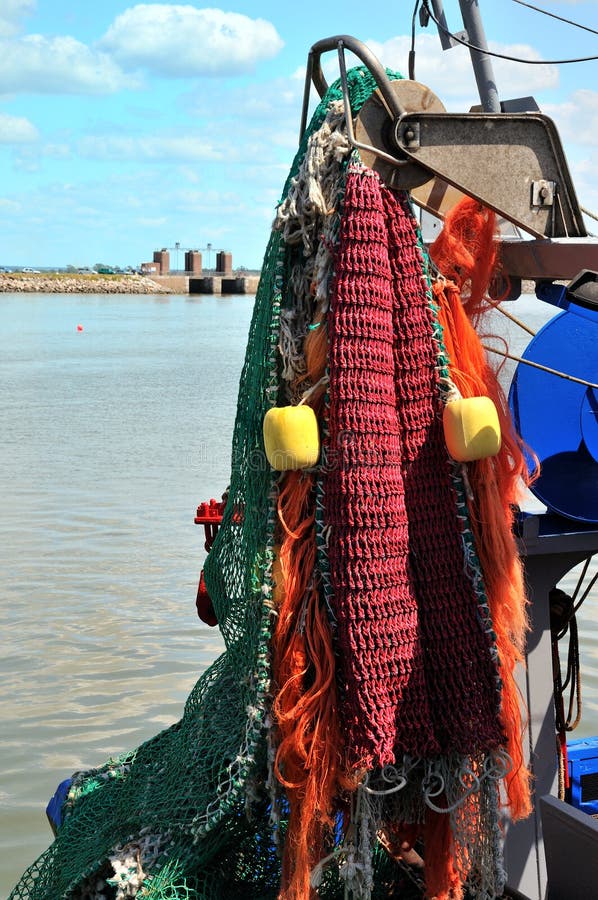 Fisherman nets stock photo. Image of france, crotoy, nets - 7373350